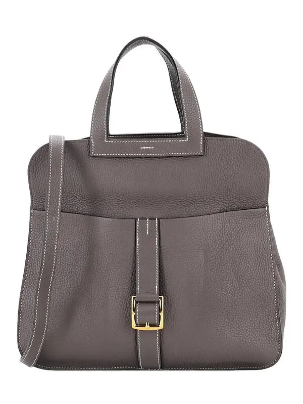 HERMES 31 Halzan Bag Clemence - Gray