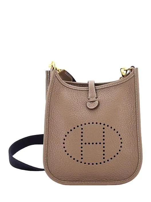 HERMES Tpm Evelyne Bag Gen Iii Clemence - Gray