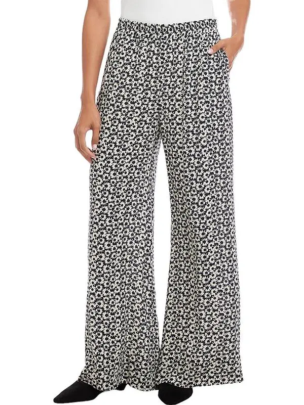 Karen Kane Printed Wide Leg Pants - Print