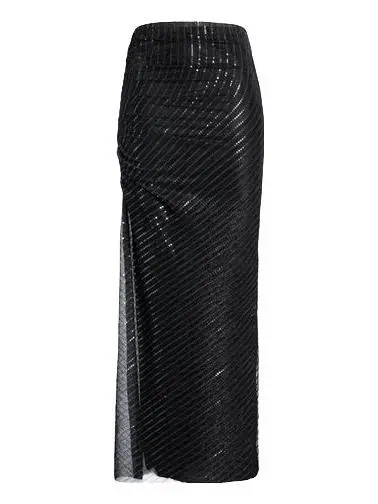 KAOS JEANS Maxi Skirt - Black
