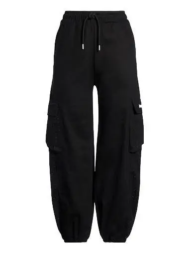 DISCLAIMER Cotton Gabardine Cargo Pants - Black