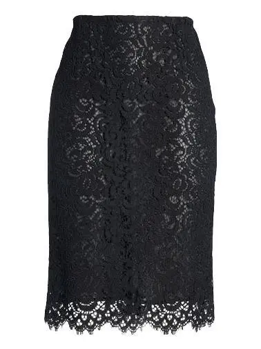 Blumarine Midi Lace Pencil Skirt - Black