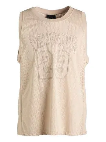 DISCLAIMER Polyester Tank Top - Beige