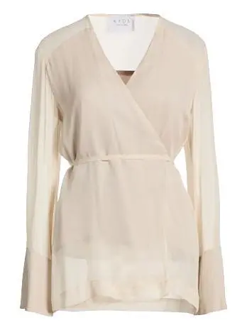 KAOS Viscose Wrap Top - Beige