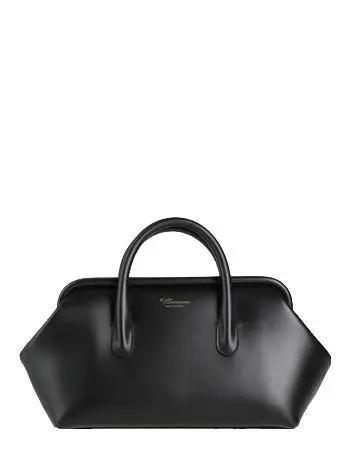 Blumarine Leather Bowler Bag - Black
