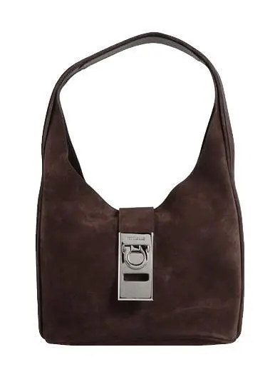 FERRAGAMO S. Hobo M Handbag - Brown