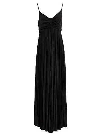 VICOLO Maxi Pleated Dress - Black