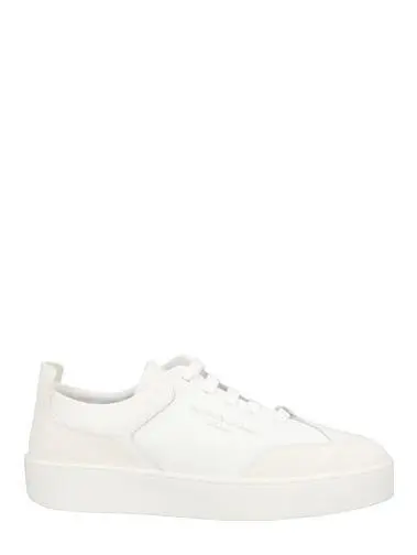 Emporio Armani Leather Sneakers - White