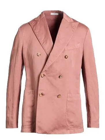 Boglioli Hemp, Cotton, And Cashmere Double-breasted Blazer - Pink