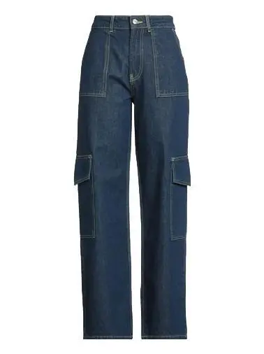 GANNI Cotton Straight-leg Jeans - Blue