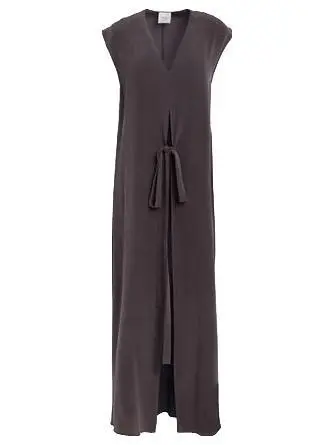ALYSI Maxi Silk Dress - Grey