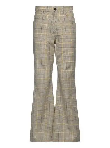 Marni Checked Flared Trousers - Beige