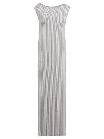ALYSI Striped Maxi Dress - Grey