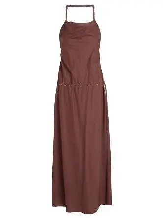 ALYSI Cotton Maxi Dress - Brown