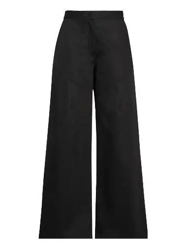 JIL SANDER Cotton Wide-leg Pants - Black