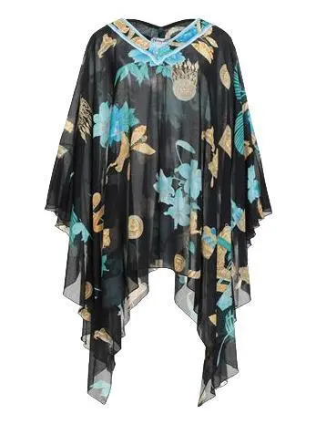LEONARD PARIS Cotton And Silk Cape - Black