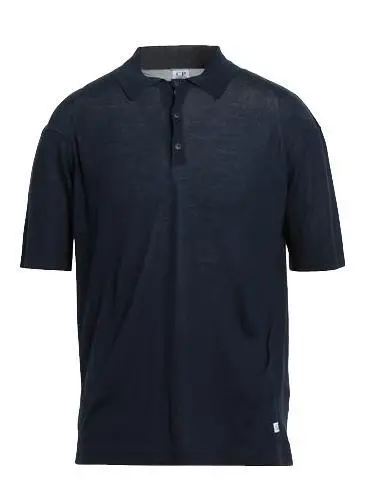 C.P. COMPANY Cotton Knit Polo Shirt - Blue