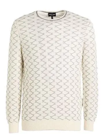 Giorgio Armani Sweater In Cotton And Cashmere - Off White