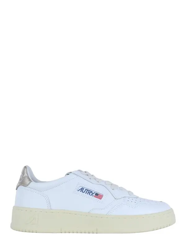 AUTRY Leather Sneakers - Leat/leat Wht/gold