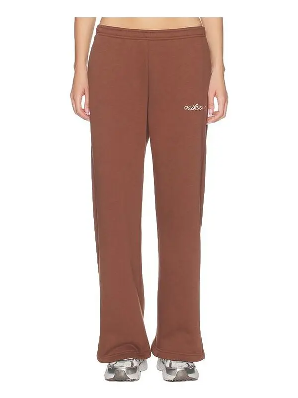 Nike Novelty Fleece Straight Leg Pant - Fauna Brown