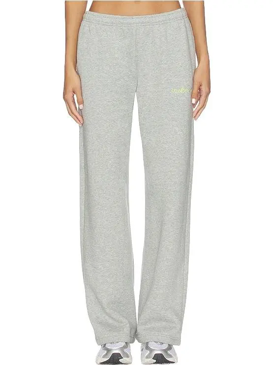 Nike Phoenix Novelty Fleece Straight Leg Pant - Dark Grey Heather