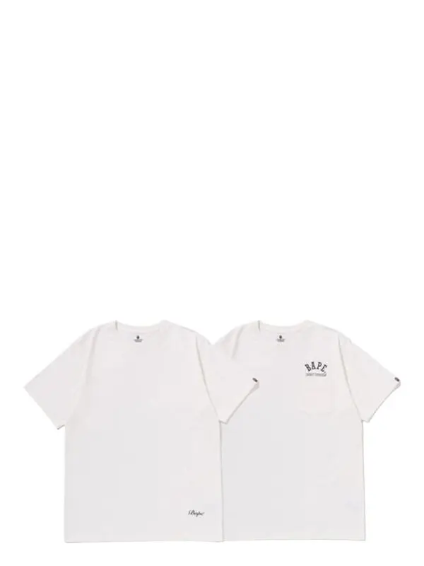 A BATHING APE 2 Pieces Tee Shirt Underwear - White