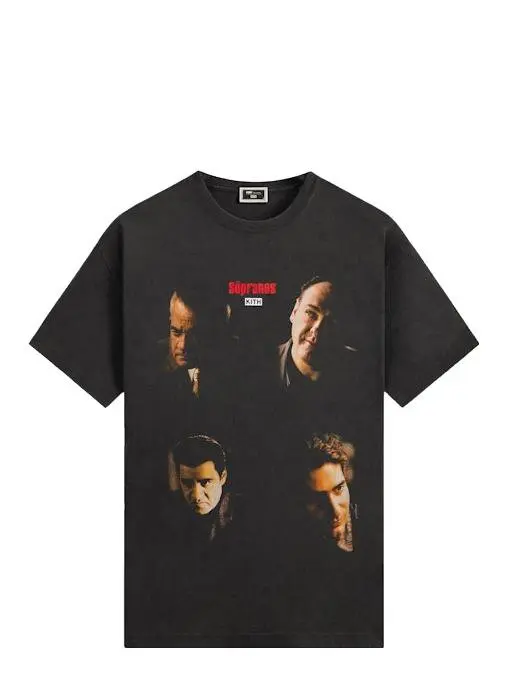 Kith X The Sopranos Characters Vignette Vintage Tee Shirt - Black