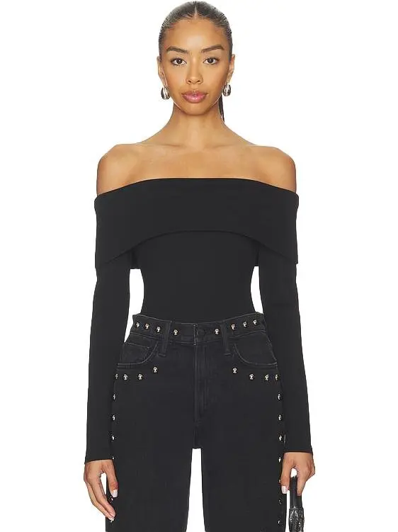 Joe's Jeans The Olive Off The Shoulder Top - Black