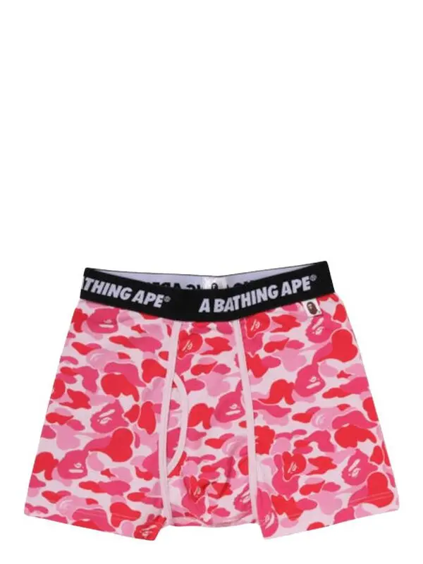 A BATHING APE Abc Camo Trunks - Pink