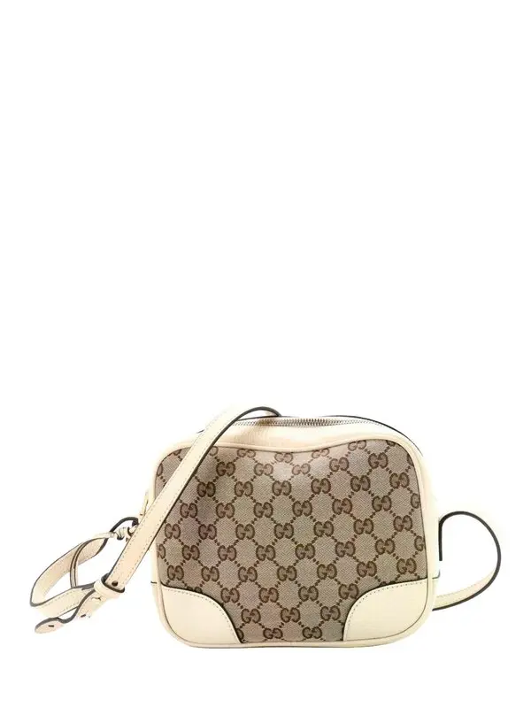 Gucci Bree Disco Gg Canvas With Leather Mini Crossbody Bag - Neutrals