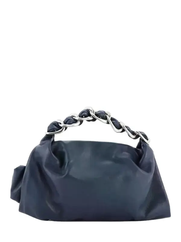Burberry Swan Leather Hobo Bag - Blue