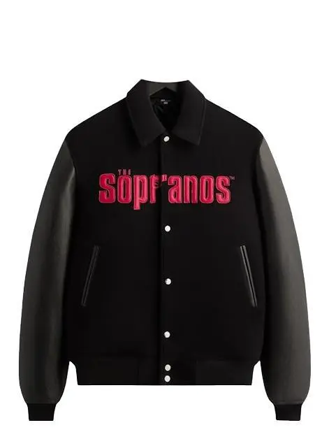 Kith X The Sopranos Varsity Jacket - Black