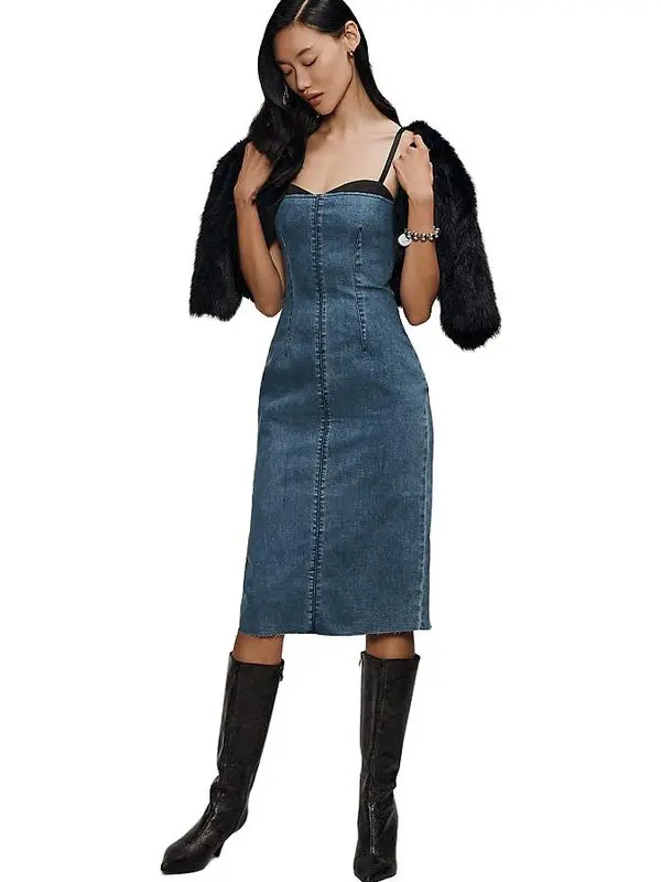 TT STUDIOS Victoria Sweetheart Dress - Medium Denim