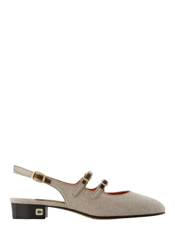 CAREL Double-strap Almond-toe Pumps - Neutrals