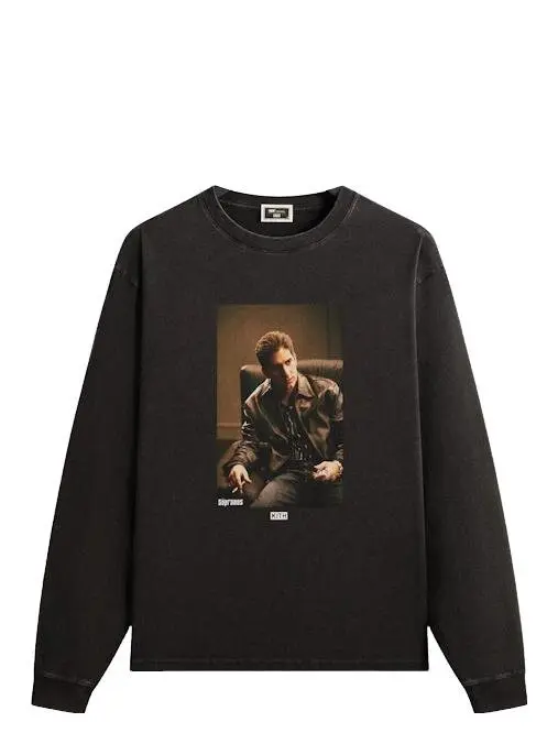 Kith X The Sopranos Christopher Vintage Long Sleeve Tee Shirt - Black