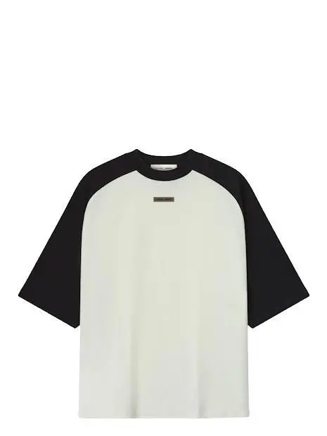 Fear Of God Essentials Baseball Tee Shirt - Ivory Body/black