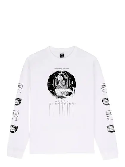 BRAIN DEAD X Death Stranding Long Sleeve T-shirt - White