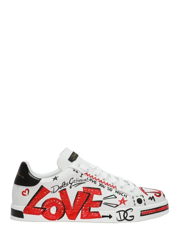 Dolce & Gabbana Portofino Cuore Sneakers - Multicolor