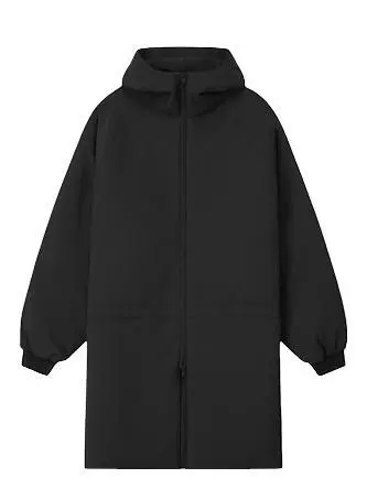 Fear Of God Essentials Tech Nylon Hooded Parka - Vintage Black