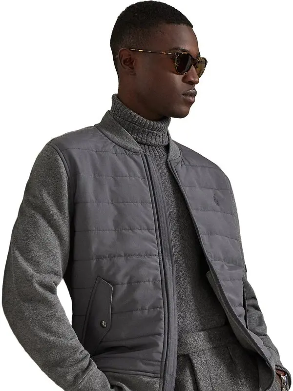 Ralph Lauren Hybrid Flight Jacket - Fortress Grey Heather