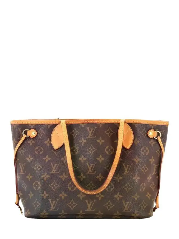 LOUIS VUITTON Neverfull Monogram Canvas Pm Tote Bag - Brown