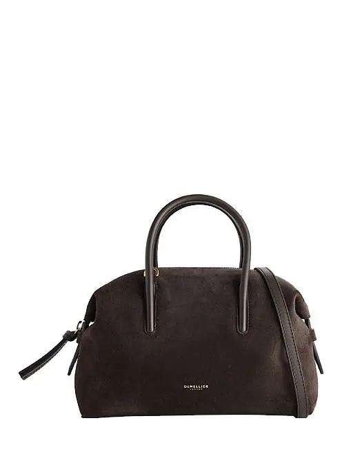 DEMELLIER The Small Stockholm Suede Handbag - Dk Choc/dk Choc