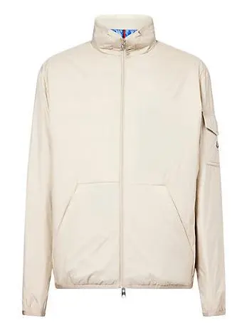 Moncler Funnel-neck Shell-down Jacket - Light Beige