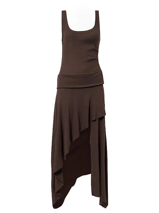 Bec & Bridge Emerson Tank Stretch-cotton Midi Dress - Dark Chocolate