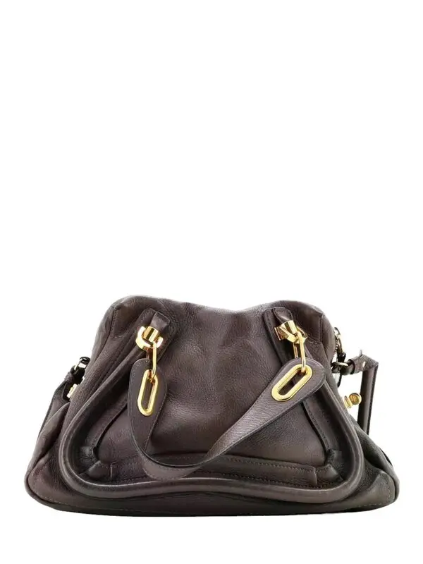 Chloé Paraty Top Handle Leather Medium Satchel - Brown