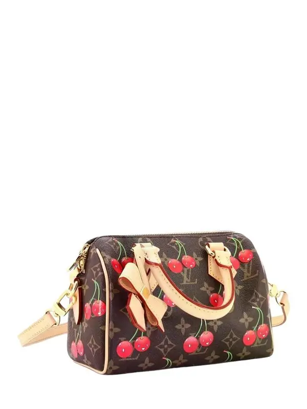 LOUIS VUITTON X Takashi Murakami Speedy Bandouliere Monogram Cerises 20 - Brown