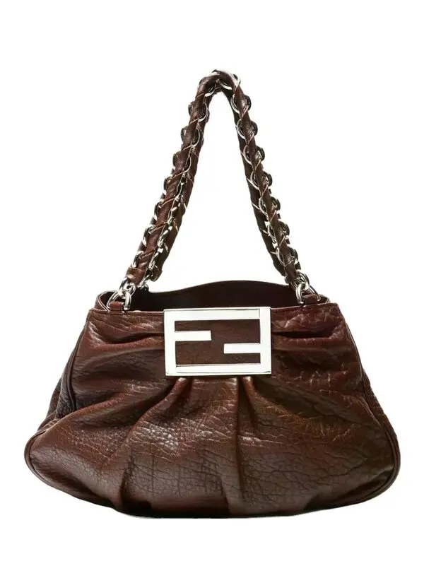Fendi Mia Chain Tote Bag - Brown