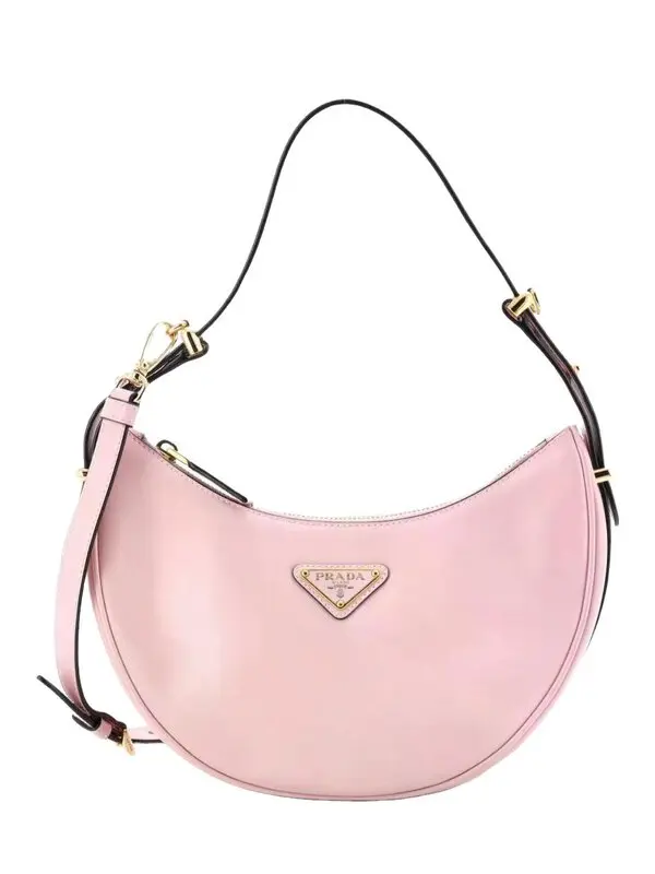 Prada Arque Half Moon Small Hobo Bag - Pink