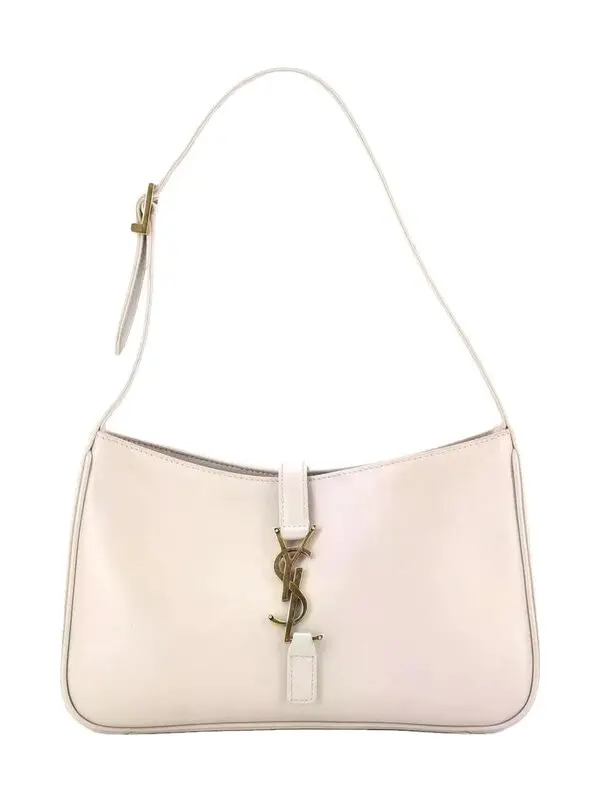 Saint Laurent Le 5 A 7 Small Hobo Bag - Neutrals