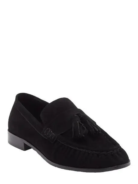 Jeffrey Campbell Articulate Kiltie Loafer - Black Suede